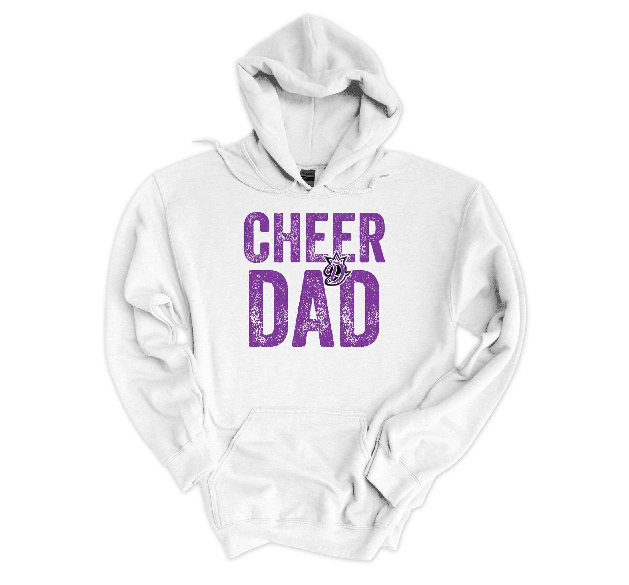 Divine Cheer- Cheer Dad White Hoodie – Bella Bean Studios